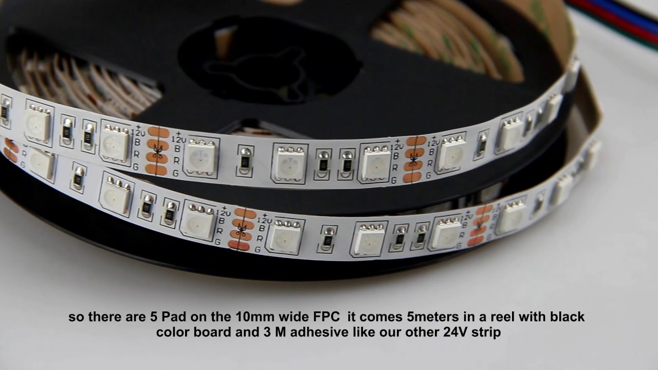 RGB+Indigo 450nm LED flex - YouTube