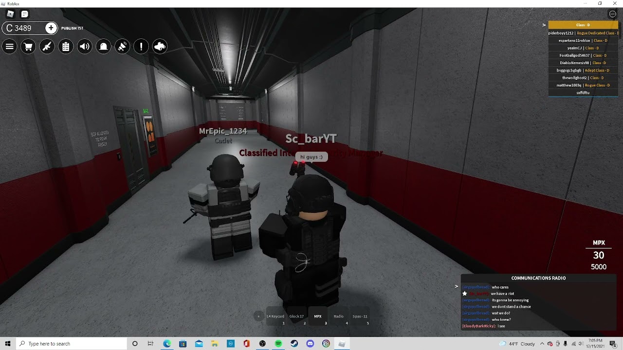 SCP: Roleplay i have made to Internal Security Manager :D - YouTube