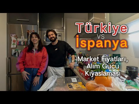 İspanya vs Türkiye Market Alışverişi | Asgari Ücretle Sepet Kaç Kez Doluyor?
