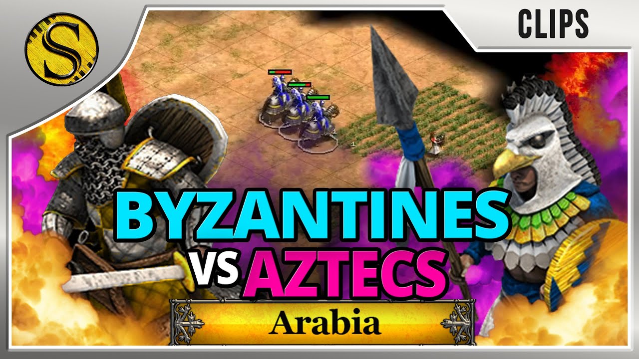 1v1 Arabia | Byzantines vs Aztecs - YouTube
