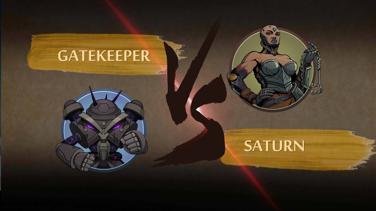 Shadow Fight 2 Gatekeeper Vs Saturn - YouTube