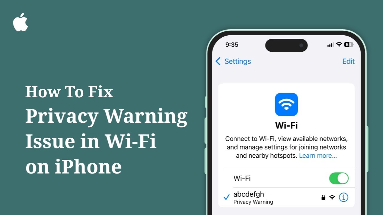 iOS 26 Privacy Warning Issue in Wi-Fi on iPhone? Here's the fix - YouTube