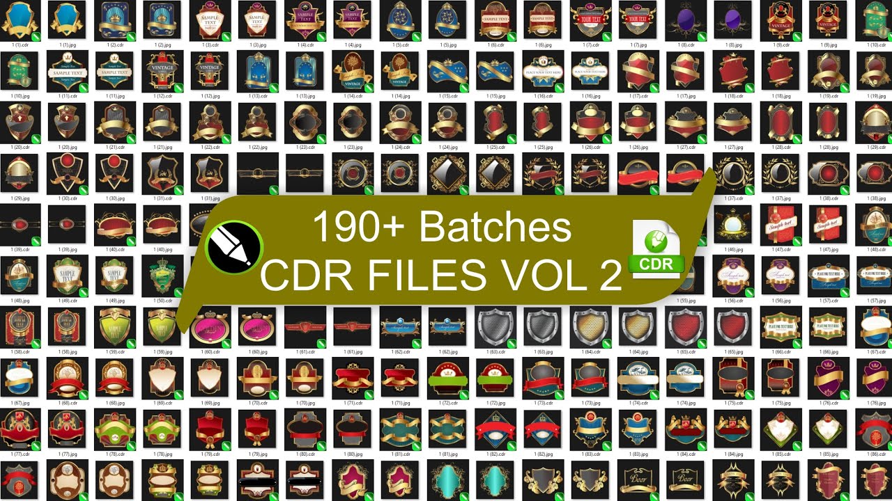 190+ Batches CDR Files Free For Download VOL 2 - YouTube