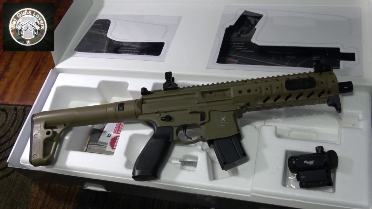 Open Sig sauer MPX Súng hơi đầy uy lực của Đức - YouTube