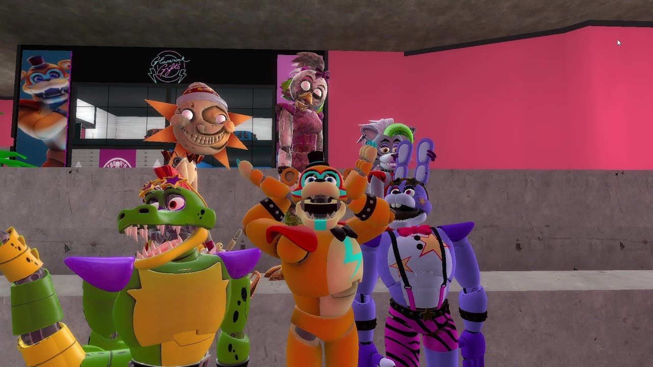 GlamRock Freddy and Friends] chicha goes MAD!!! - YouTube