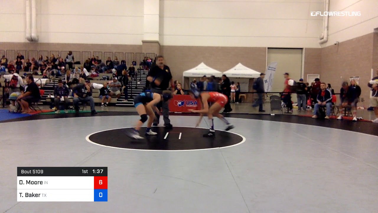 97 Lbs Consi Of 4 Devyn Moore Team Indiana Vs Trinity Baker Team Texas ...