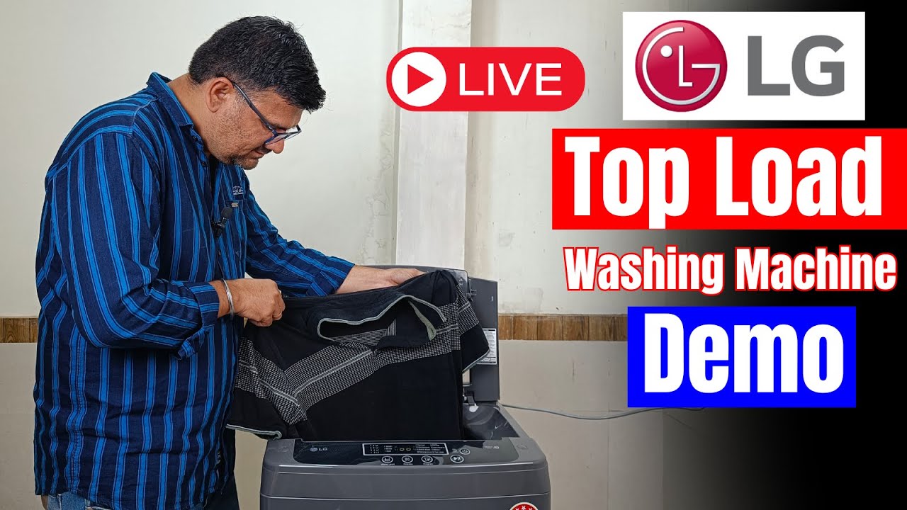 Lg Top Load Washing Machine Demo ⚡ Lg Washing Machine How to Use ⚡ Top ...