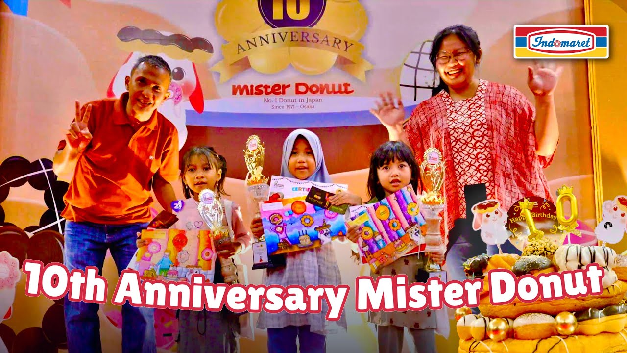 10th Anniversary Mister Donut Indonesia 🍩 - YouTube