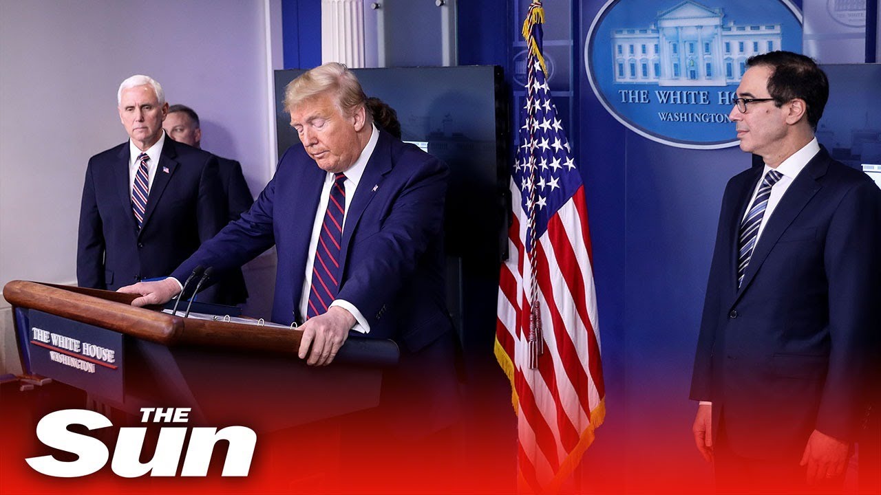 Donald Trump daily briefing on COVID-19 pandemic with Coronavirus Task ...