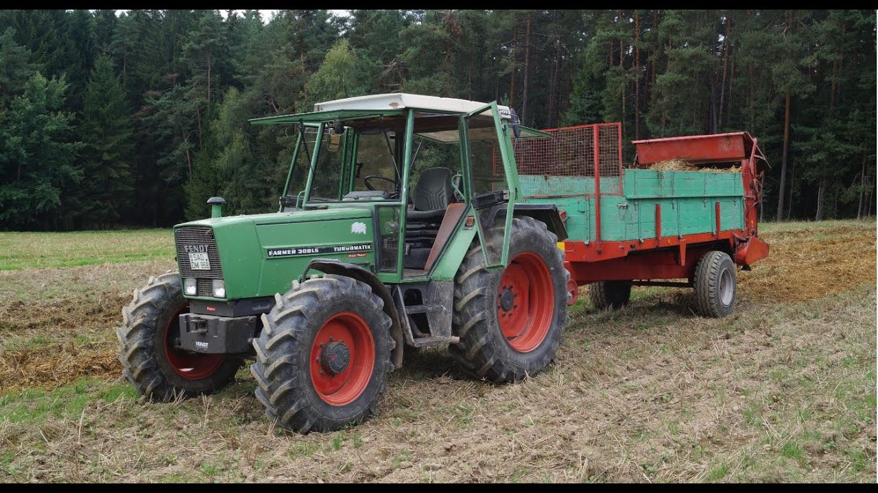 Mist streuen mit Fendt Farmer 308 LS und Unsinn - YouTube