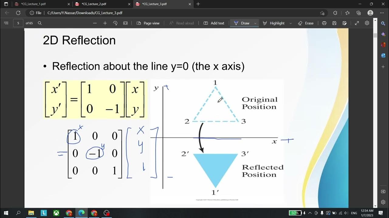 Computer Graphics (Problems) _ Lecture 2 & 3 (2D transformation) - YouTube