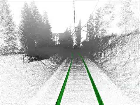 Modeling rail tracks in a point cloud - YouTube