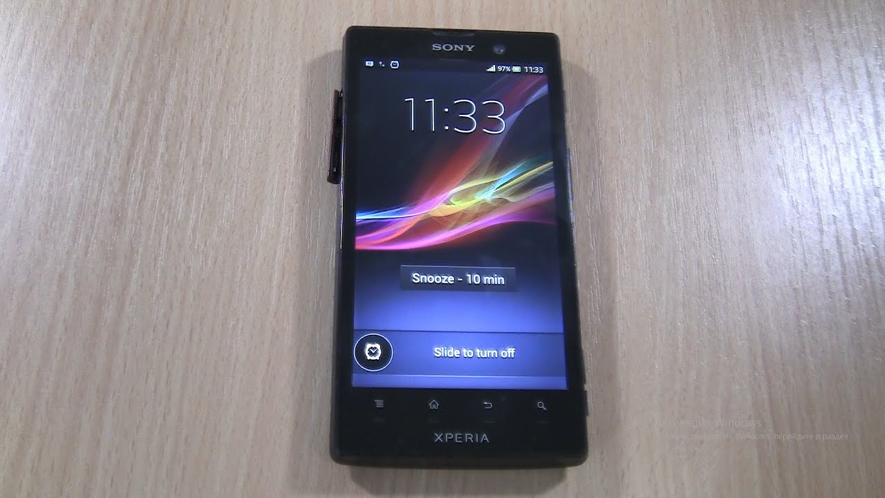 Sony Xperia Ion Voice Type Alarm Screen - YouTube