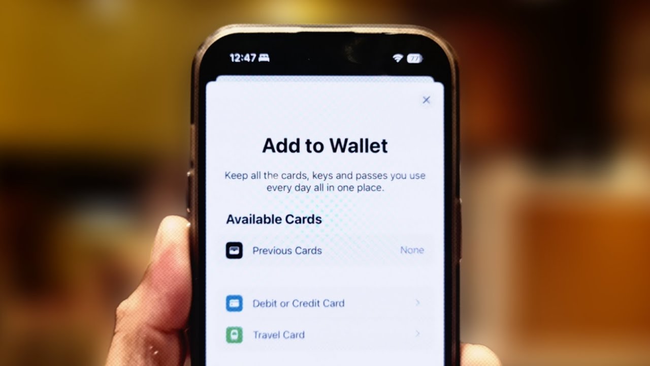 How To Add Your Card To Apple Wallet! (2024) - YouTube