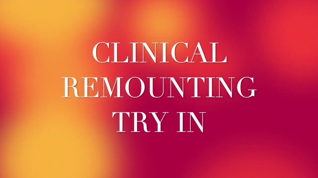 clinical remounting of try in denture - YouTube