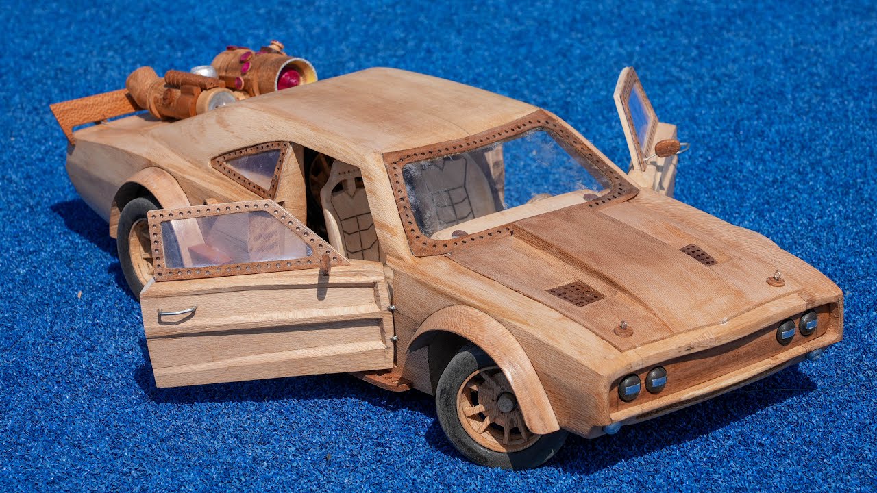 Handmade Wooden Dodge Charger | Realistic Wooden Muscle Car Model Build ...