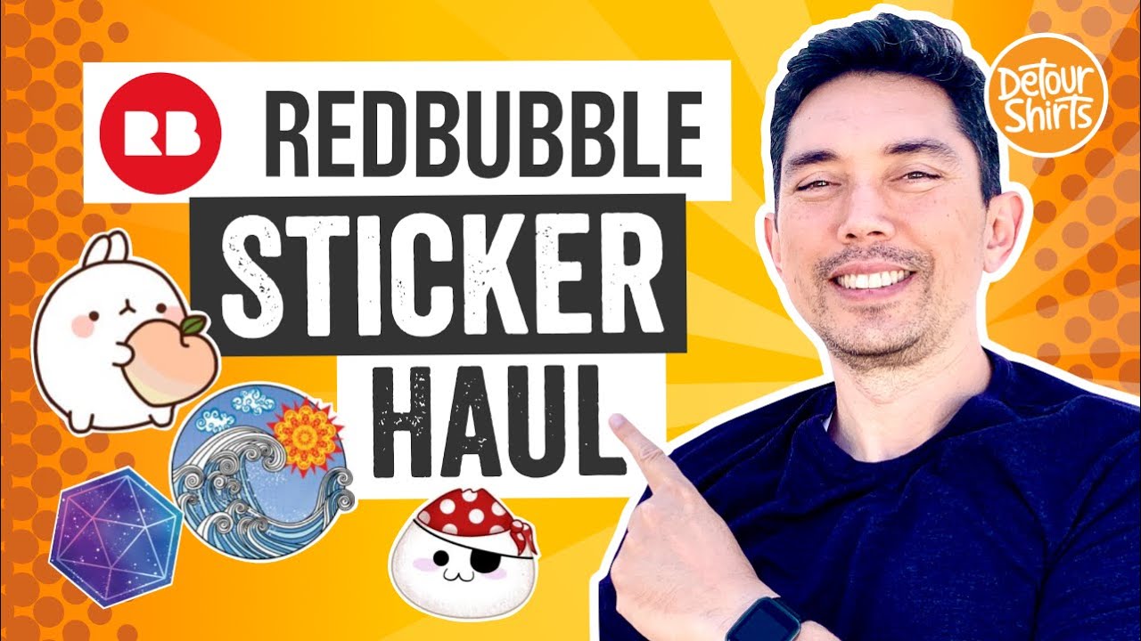 RedBubble Sticker Haul 🔥 I Spent $50 and Bought Stickers from my ...