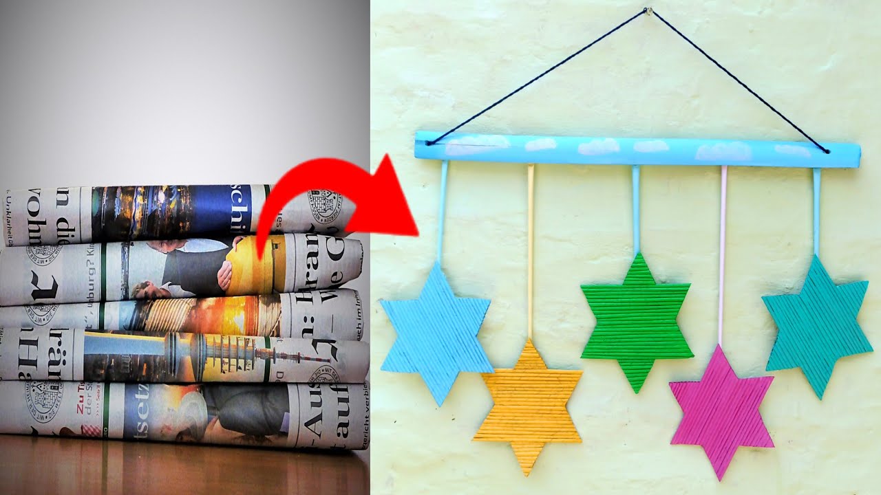 Amazing Wall Hanging || Paper Craft || Handmade Paper Wall Hanging ...