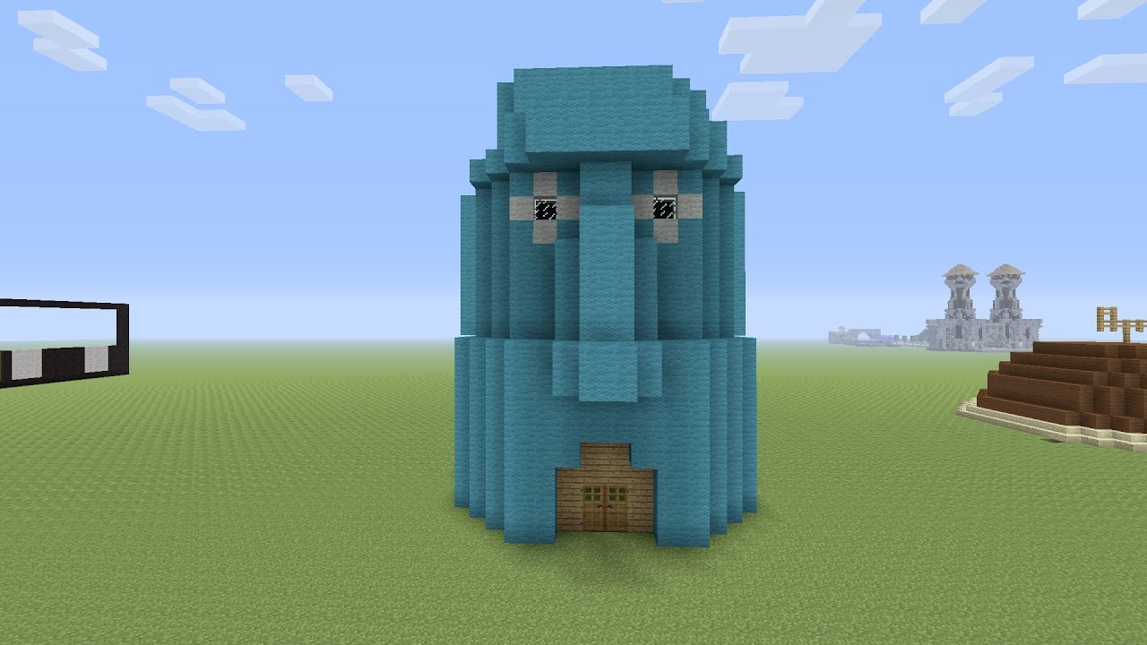 Minecraft okto's huis bouwen Nederlands (spongebob) - YouTube