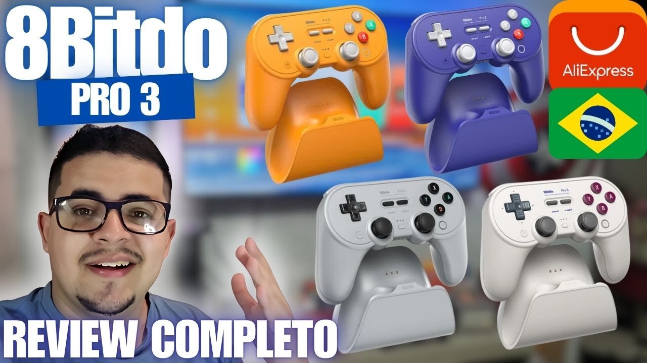 8Bitdo Pro 3 - Moderno mas Retrô Review Completo - YouTube