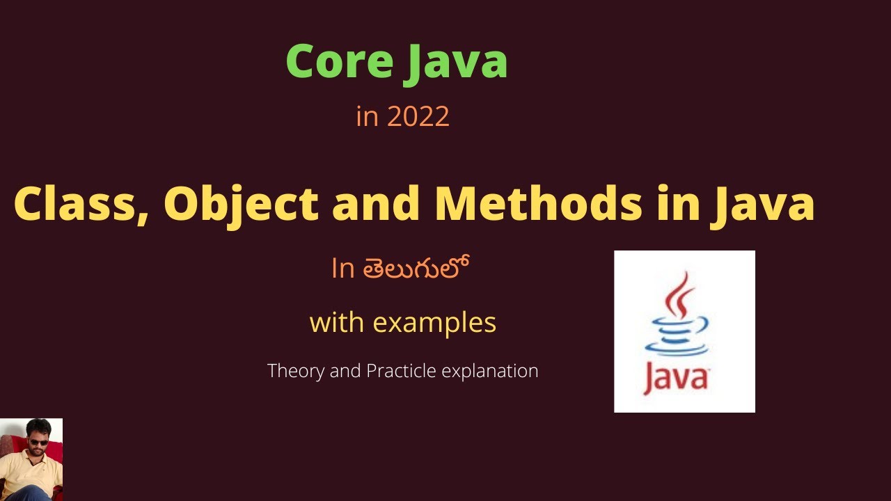 14 Java Class Objects And Methods Oops In Telugu