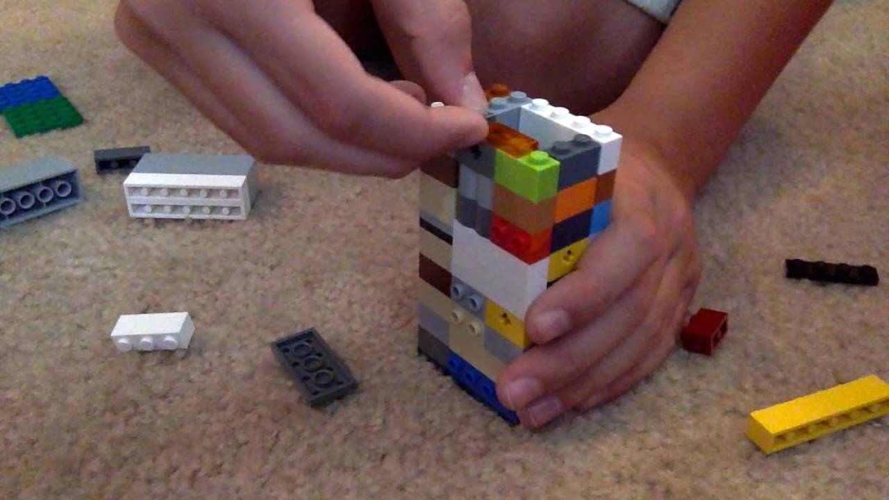 Lego target for airsoft,nerf,real, and lego guns part 1 - YouTube