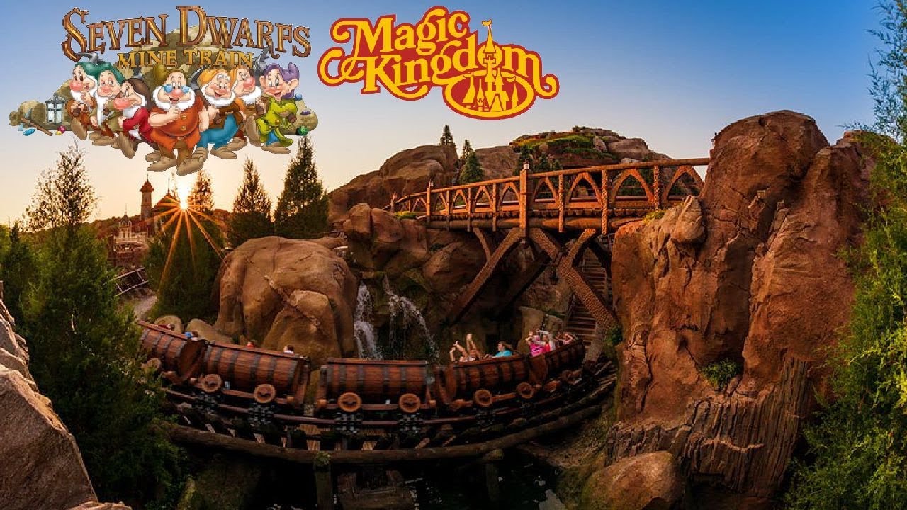 Seven Dwarfs Mine Train at Magic Kingdom Off-ride Footage (Walt Disney ...