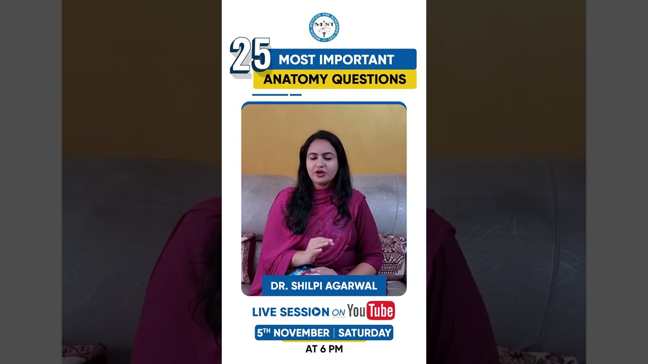25 Most Important An Atomy Questions 5 November 6 PM IST MIST FMGE 25 Most Important An Atomy Questions 5 November 6 PM IST MIST FMGE