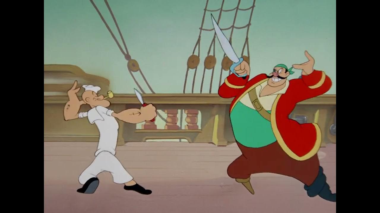 Popeye defeats the Pirates (Popeye the Sailor Man - "Popeye and the ...