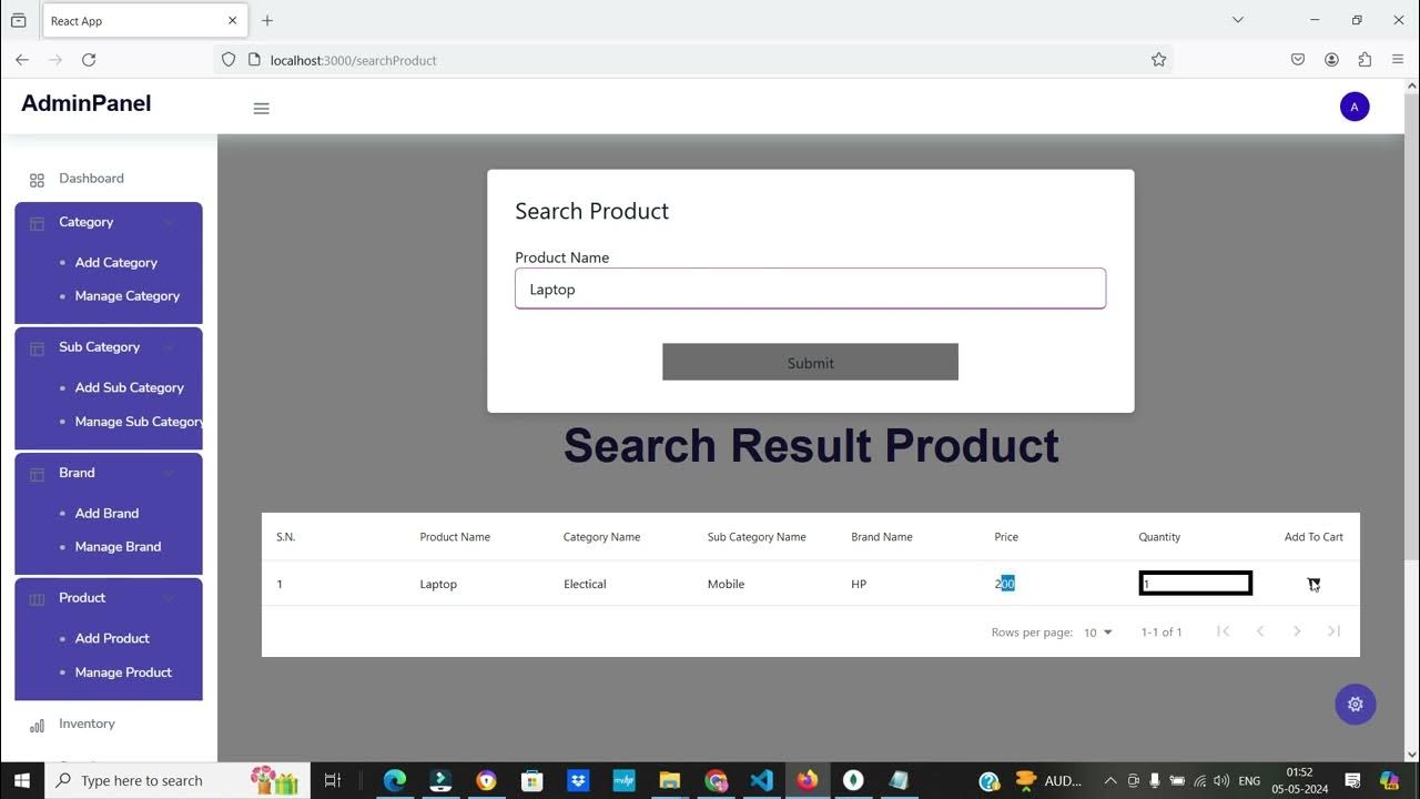 Inventory Management System using React, NodeJS and MongoDB - YouTube