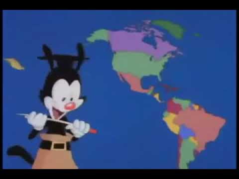 Animaniacs wako cantando los países - YouTube