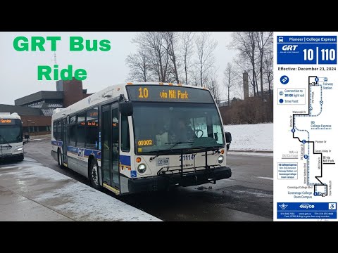 (Redo) Kitchener GRT Route 10 Pioneer Via Mill Park - Full Route ...
