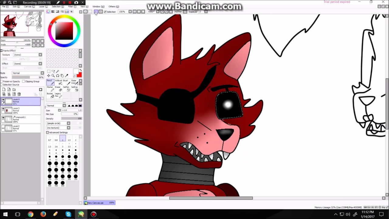 (speedpaint)foxy the pirate foxy x mangle(toy fox)draw by artist space ...