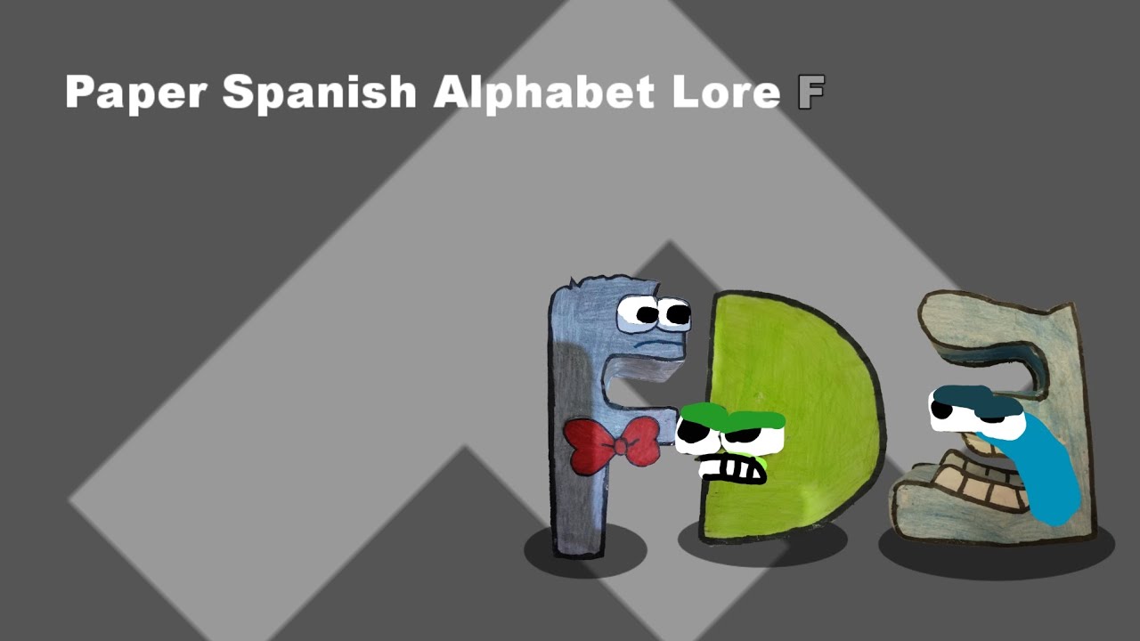 Paper Spanish Alphabet Lore F - YouTube