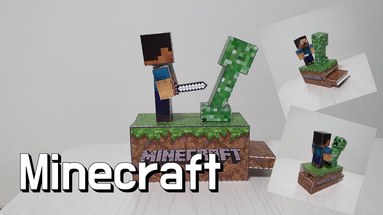DIY Minecraft Papercraft Automata ㅣ마인크래프트 페이퍼크래프트 오토마타 - YouTube