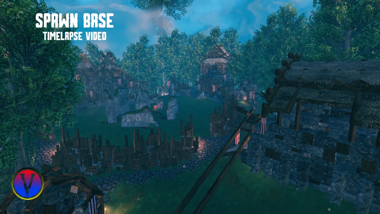 Valheim | Spawn Base | Timelapse | Vanilla - YouTube