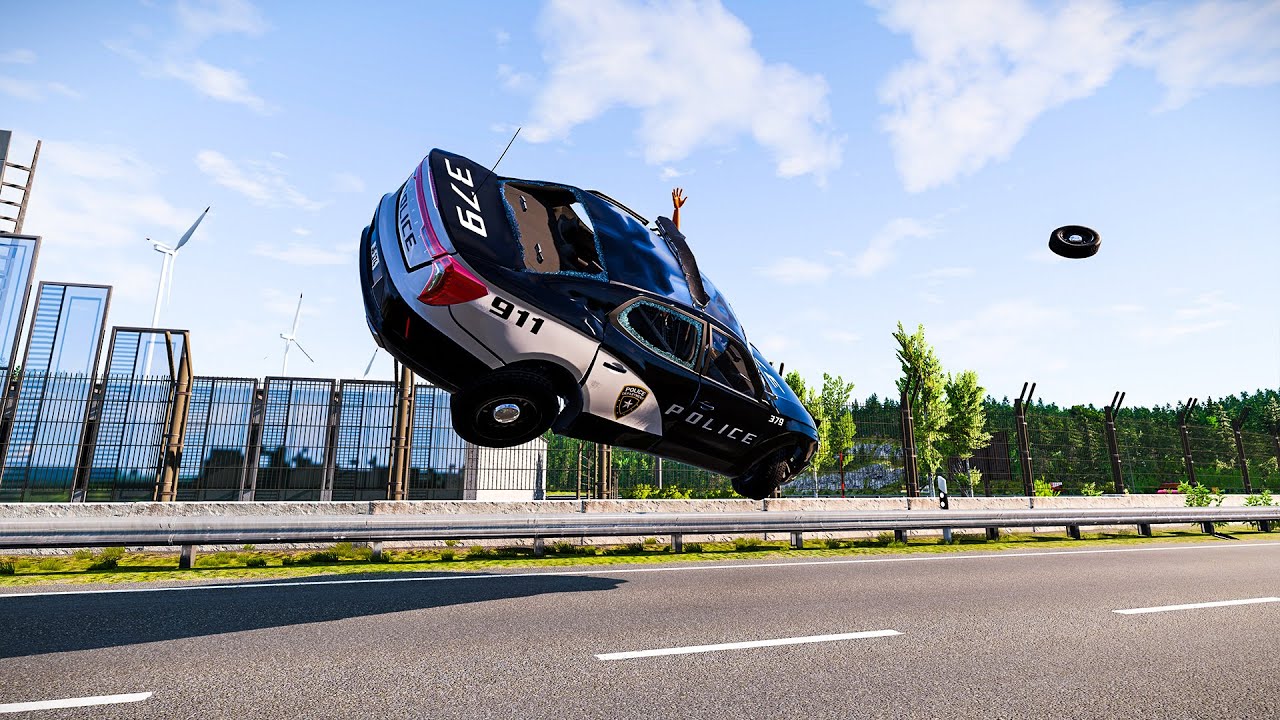 Best satisfying rollover cars crash #3🔥BeamNG drive - YouTube