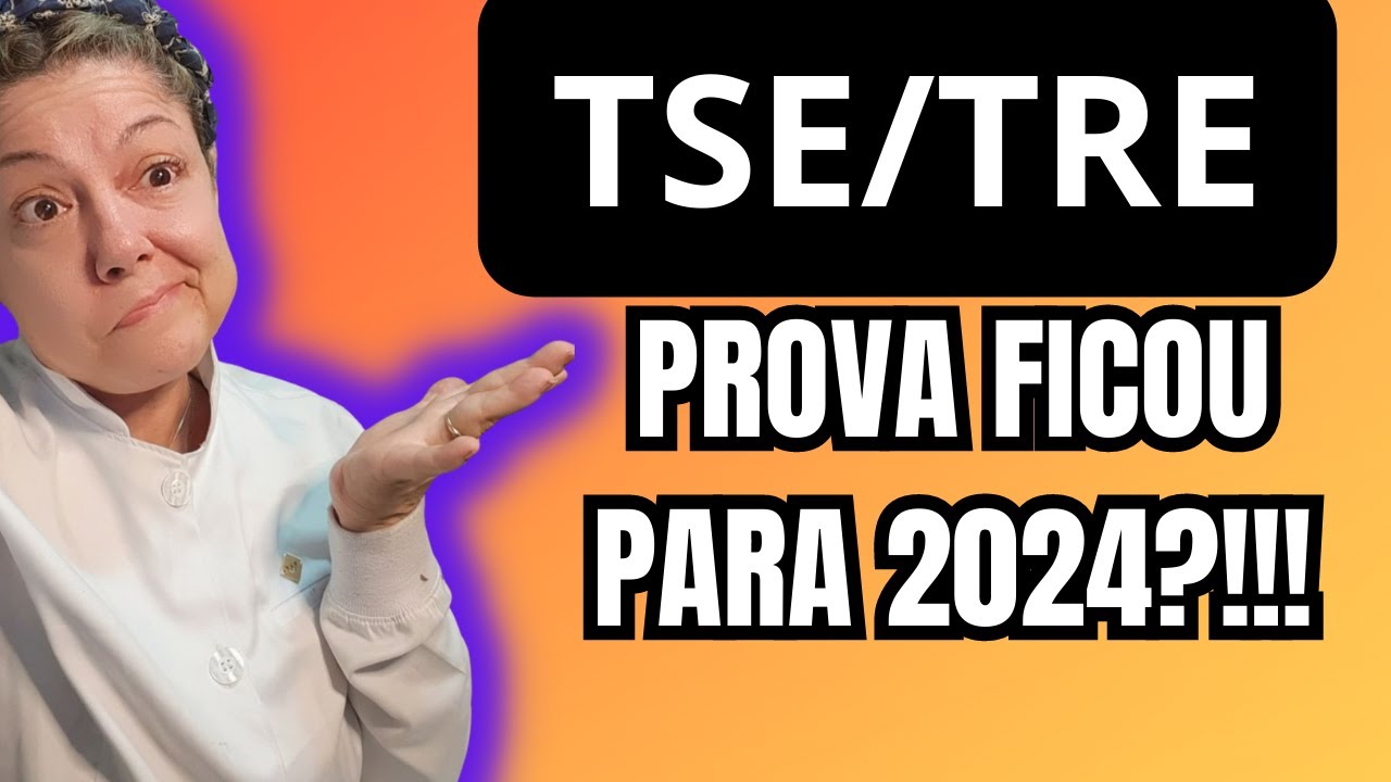 (Urgente) "TSE/TRE em 2024?" - YouTube