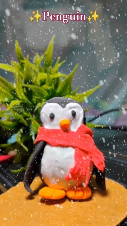 Air dry Clay penguin craft ideas for you 🩷 #cutecraftideas #artandcraft ...
