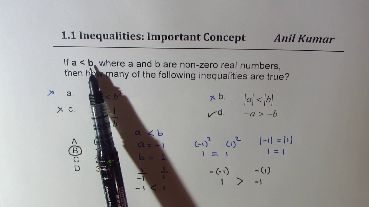 Can You Square Of Do Reciprocal Both Sides To Solve Inequalities YouTube