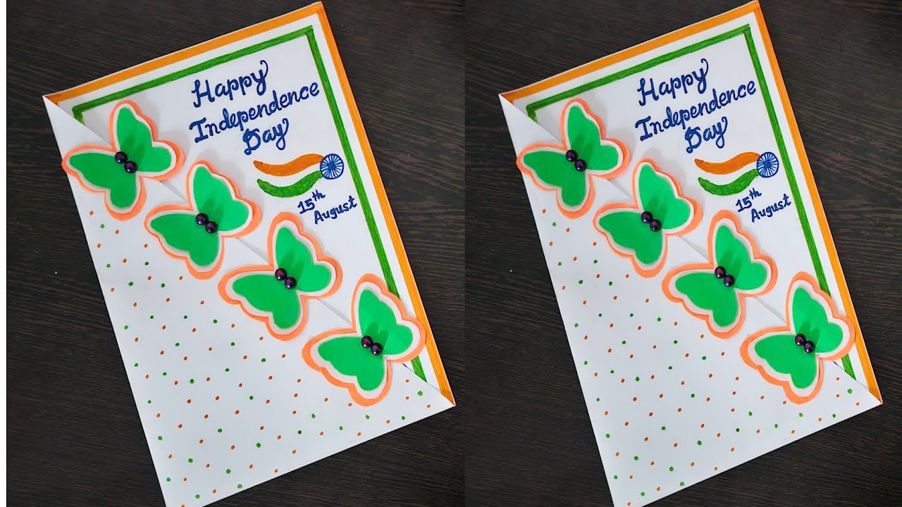 DIY🥰Easy Independence day Card making ideas/ How to Make Independence ...