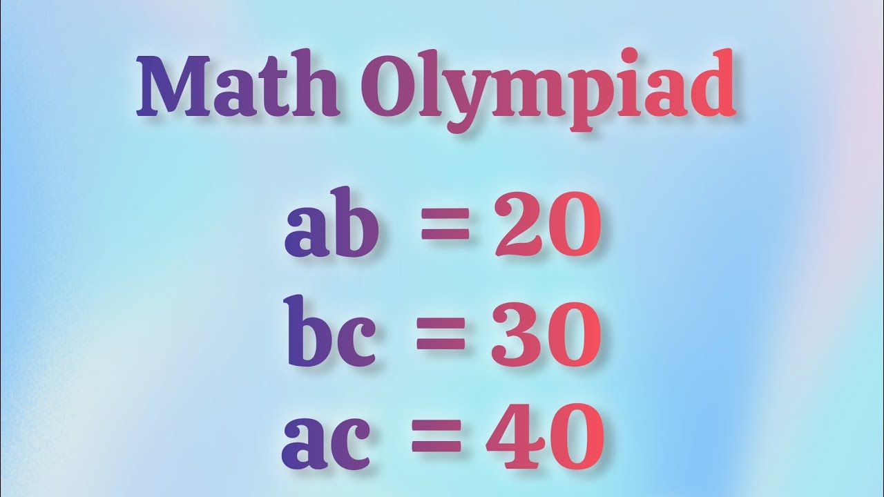Norway | Olympiad Math Brain Buster | can you solve this ? | Find a + b + c = ? - YouTube