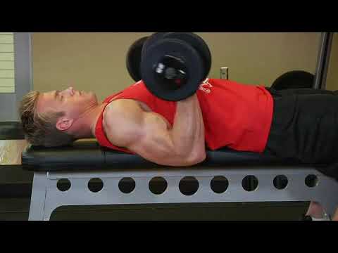 Lying Supine Dumbbell Curl Exercise Videos & Guides Bodybuilding com ...