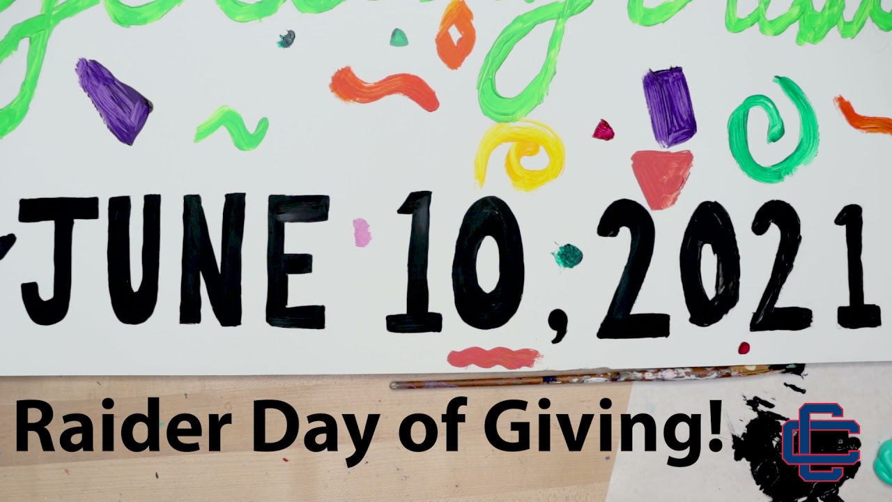 Raider Day of Giving: Celebrate Art! - YouTube