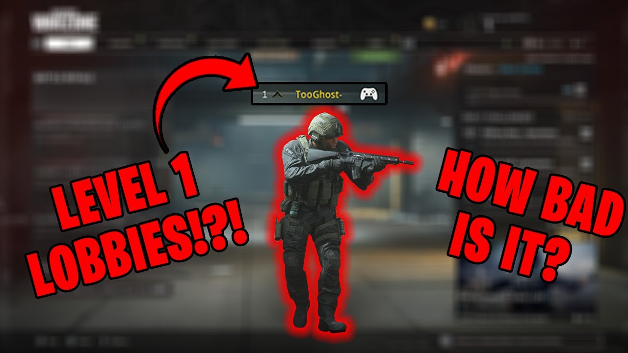 This is what a LEVEL 1 WARZONE LOBBY looks like...(Modern Warfare ...