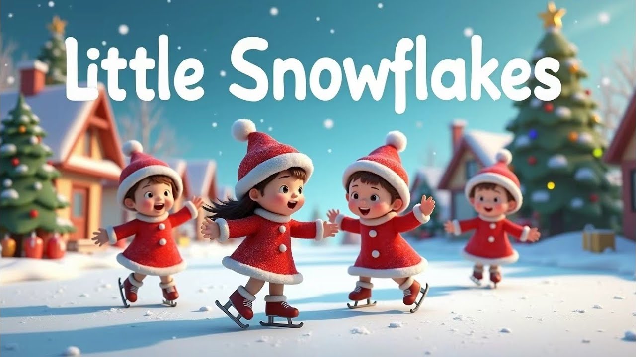 Little Snowflakes | Kids Song | Nursery Rhymes | Christmas | @Brainy ...