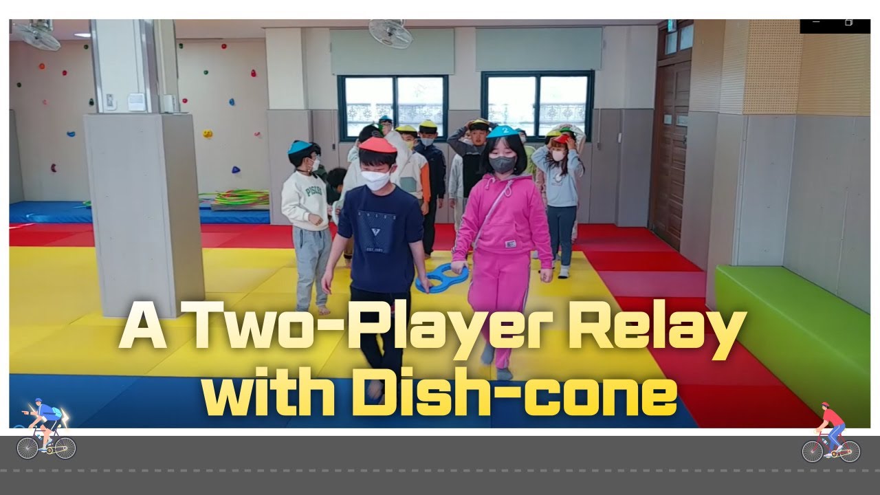 K-TBG 53 A Two-player Relay with Dish-cone 2인 1조 접시콘 릴레이 - YouTube