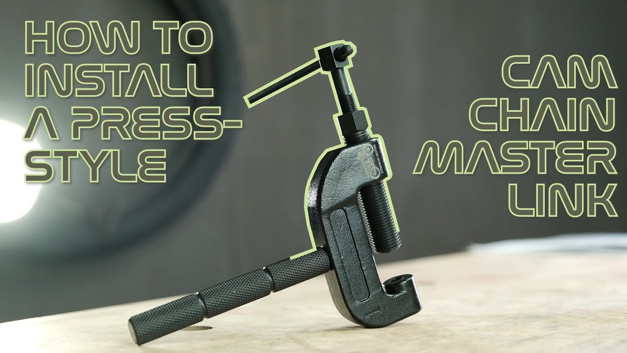 How to Install a Press Style Cam Chain Masterlink - YouTube