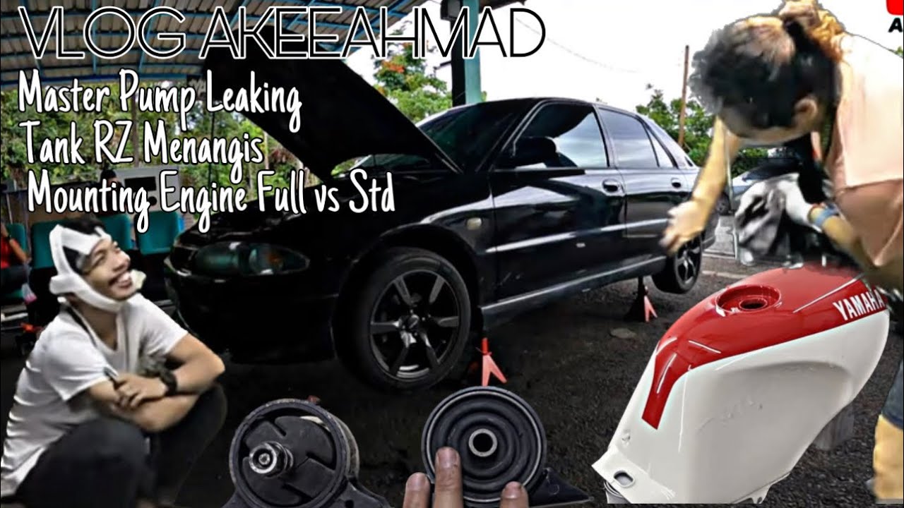 Vlog AkeeAhmad Edisi : Tukar Master Pump Wira Brake Tak Sedap Leaking. Damper Full Rubber,Boleh ...