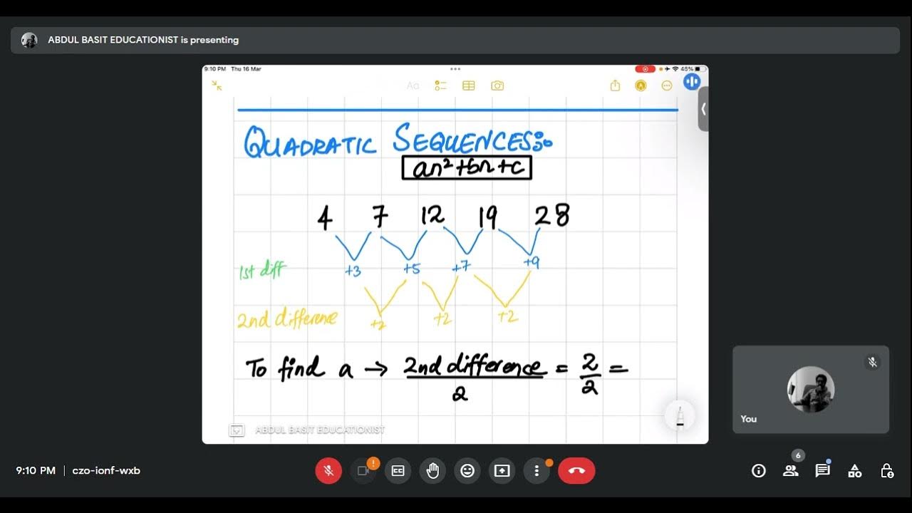 Quadratic Sequences, Cubic Sequences In detail Quick Revision for O ...